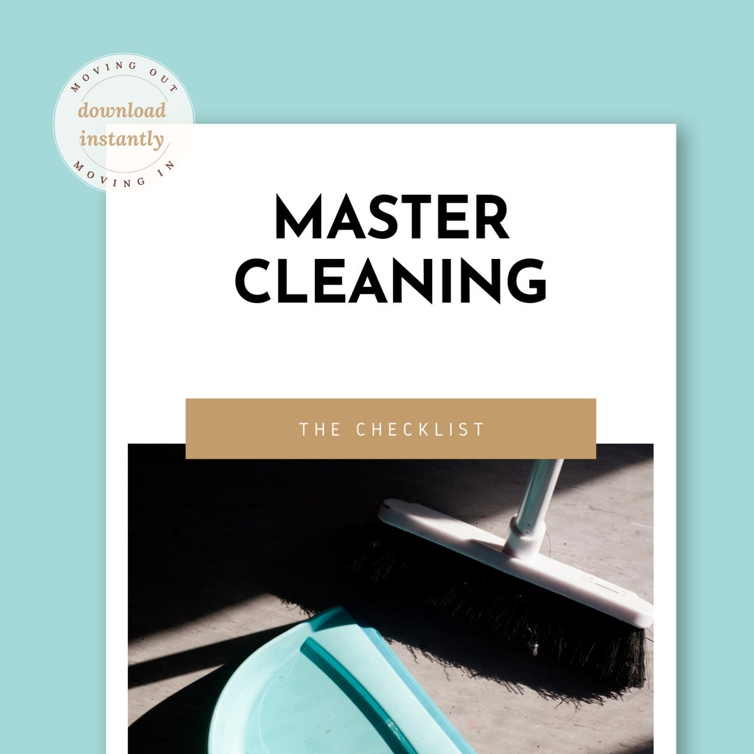 Master Cleaning Checklist. Room by Room Cleaning Chores, Home Cleaning ...
