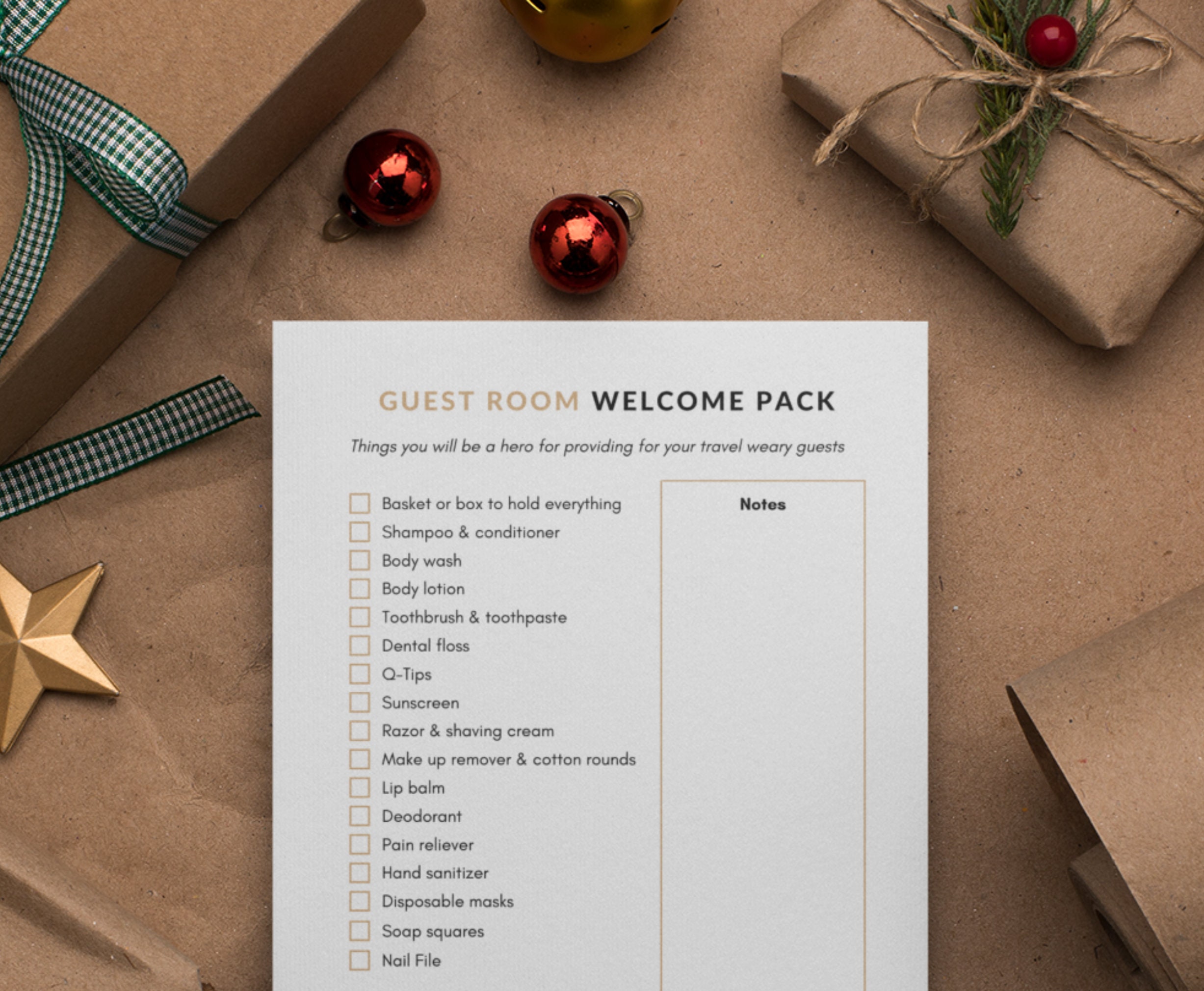 Guest Room Welcome Pack Printable Impress Your Guest With - Etsy UK