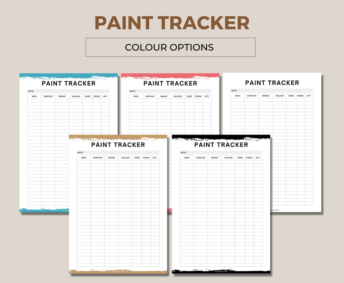 House Paint Tracker. A Simple Way to Track the Paints You Use in Your ...