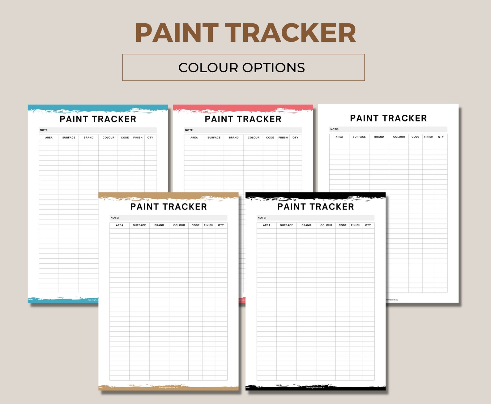 House Paint Tracker. A Simple Way to Track the Paints You Use in Your ...