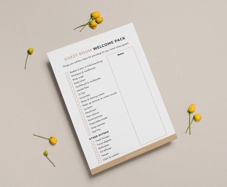 Guest Room Welcome Pack. Guest Room Décor. Guest Welcome Pack. Air BNB ...