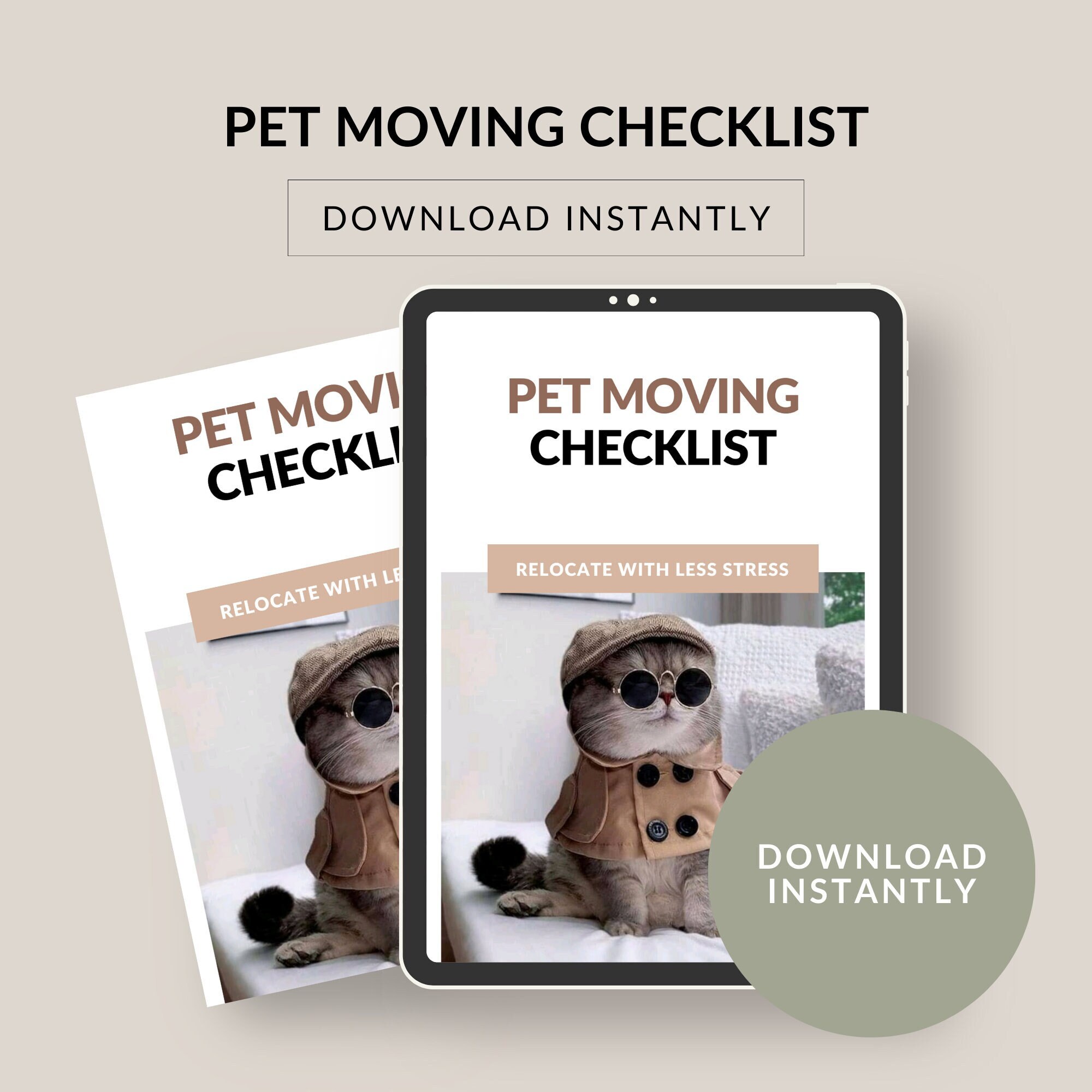 Pet Moving Checklist, Pet Profile, Moving With Pets Checklist ...