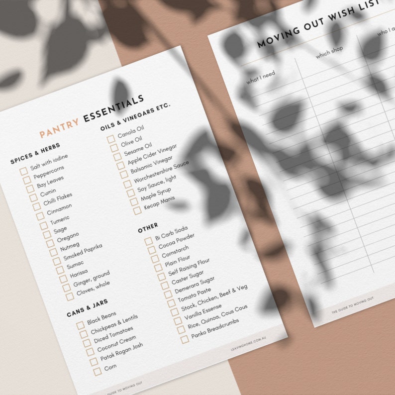 Pantry Essentials Printable Checklist. Basic Pantry Items to - Etsy