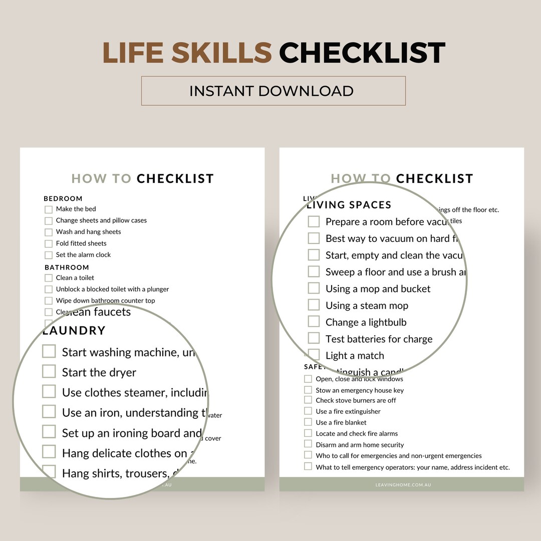 Life Skills Kids Need Before They Leave Home. Parenting Tasks to Teach ...