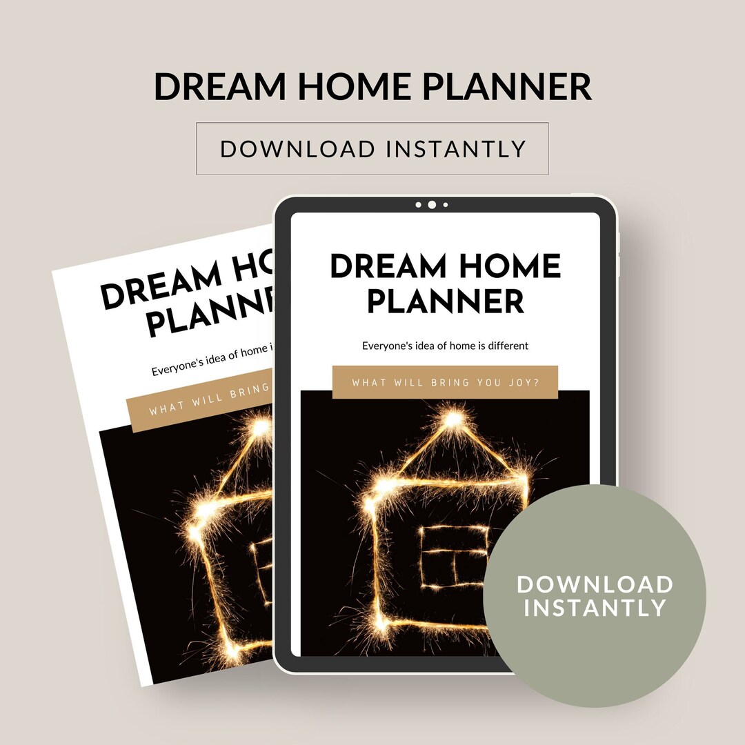 Dream Home Planner, Home Building Planner, Dream Home Checklist, New ...