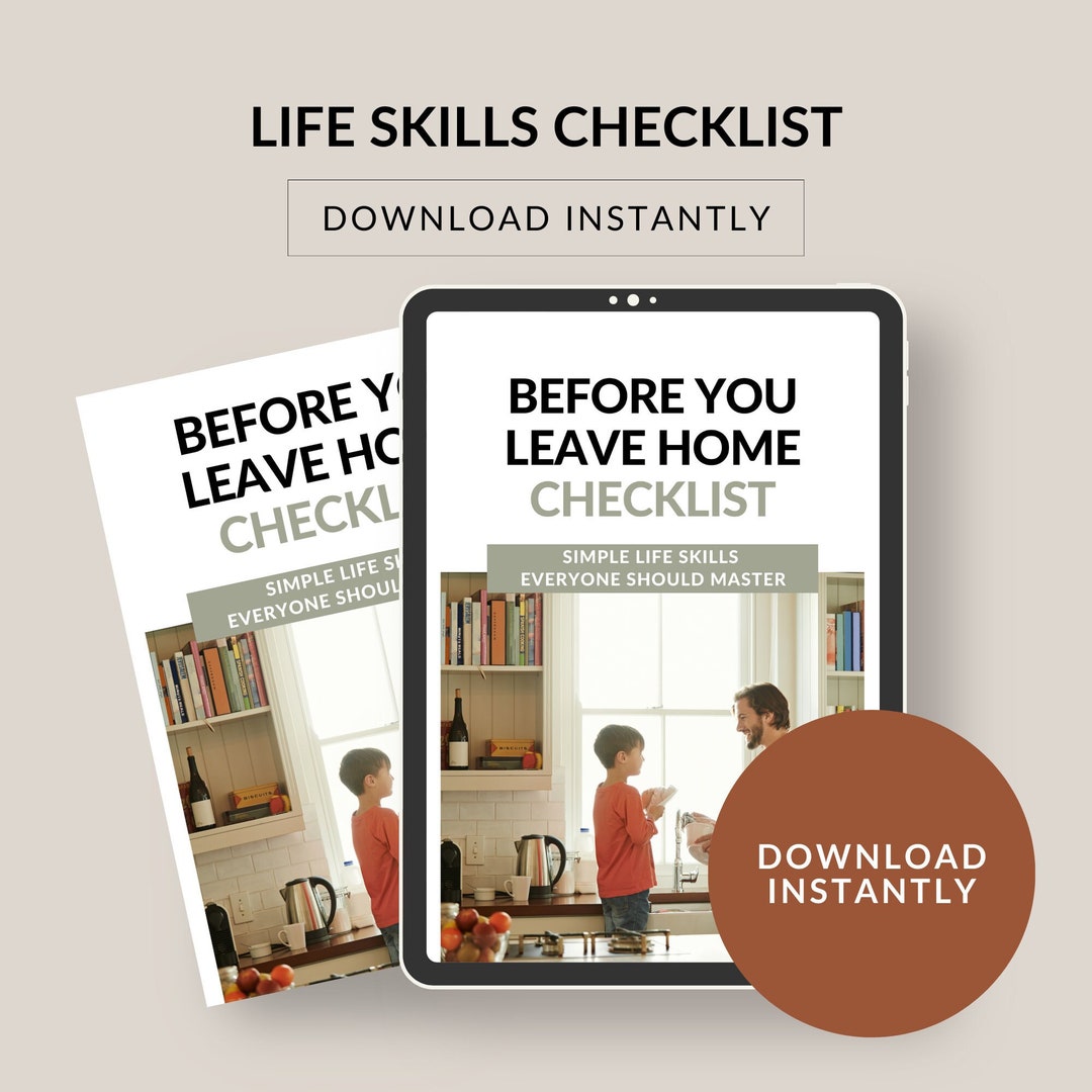Life Skills Kids Need Before They Leave Home. Parenting Tasks to Teach ...