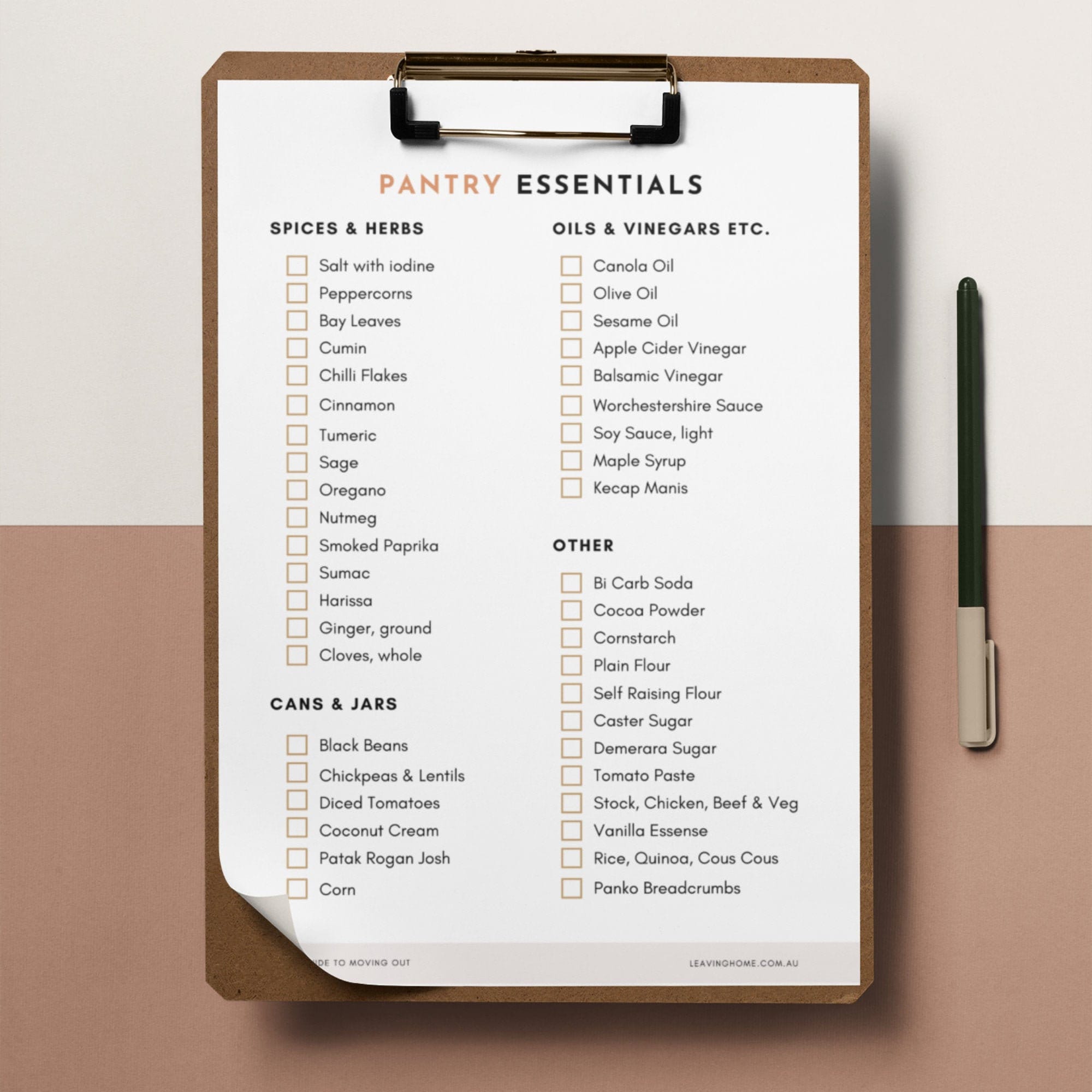 Pantry Essentials Printable Checklist. Basic Pantry Items to - Etsy