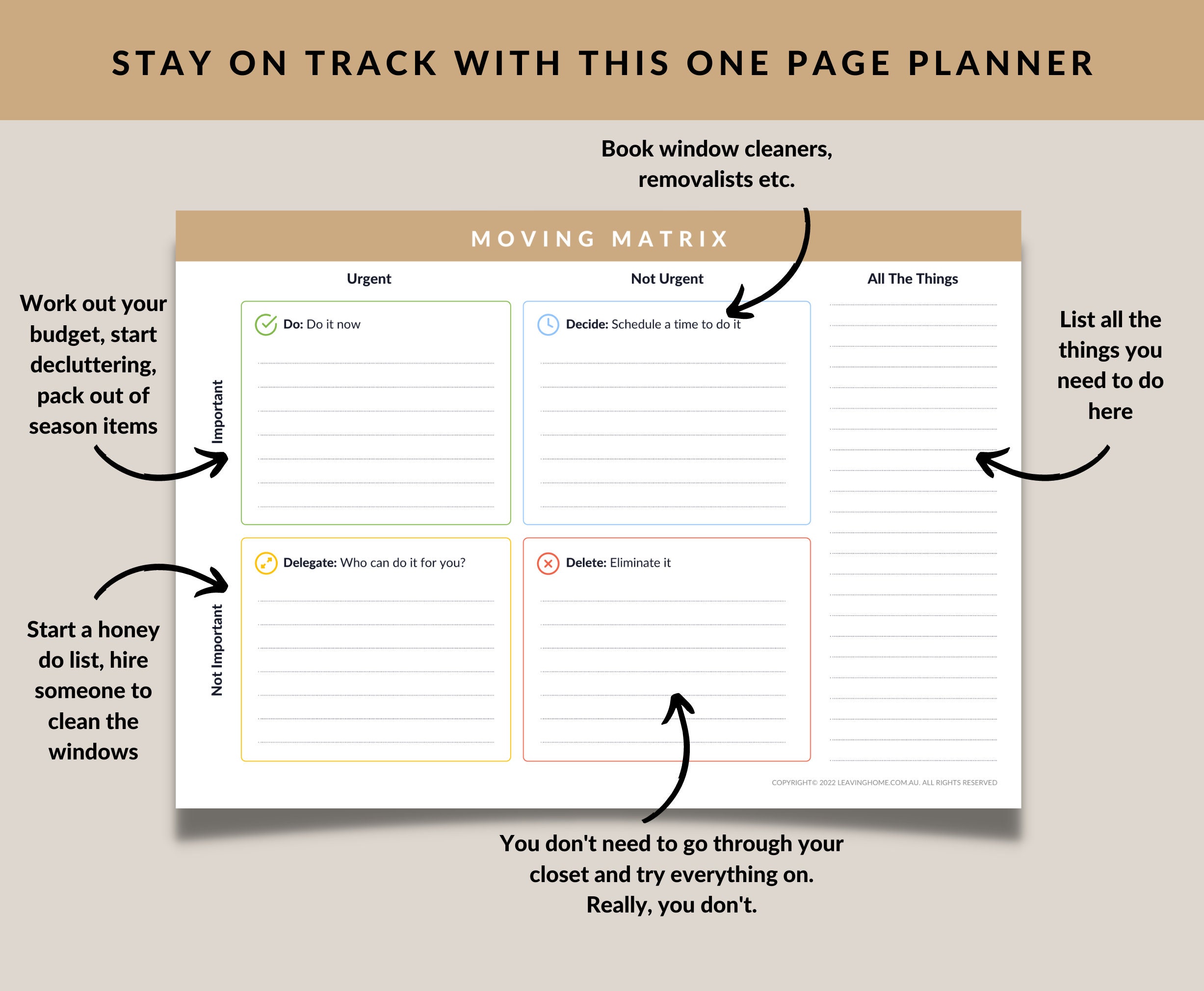 The Moving Matrix is a Simple Way to Organize Your To-do List ...