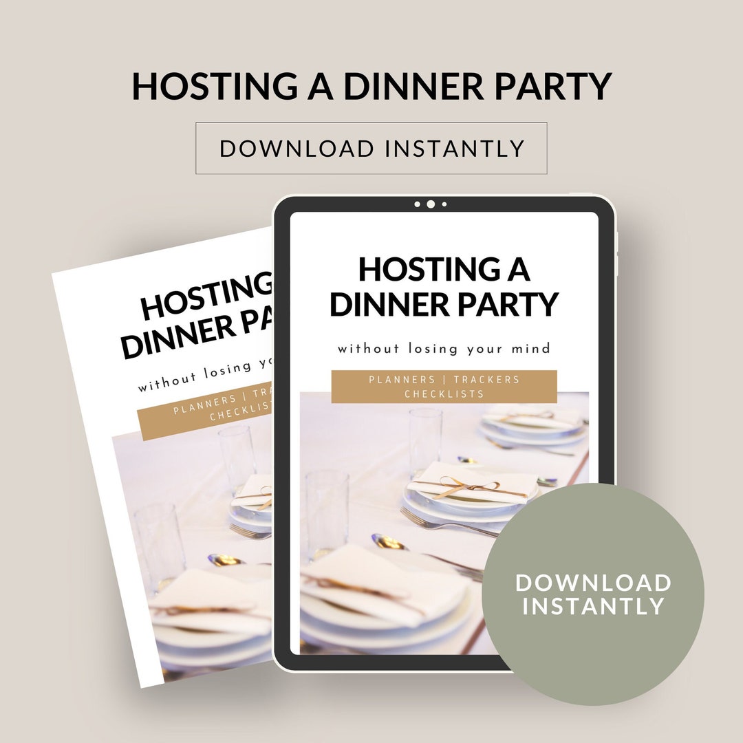 Hosting a Dinner Party Checklist, Event Planner, Housewarming Party ...