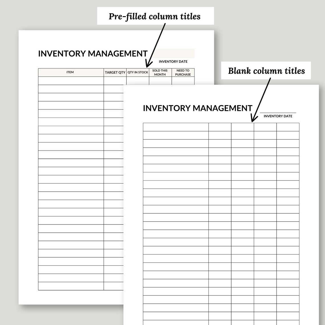 Inventory Management Tracker, Inventory Management Form, Stocktake ...