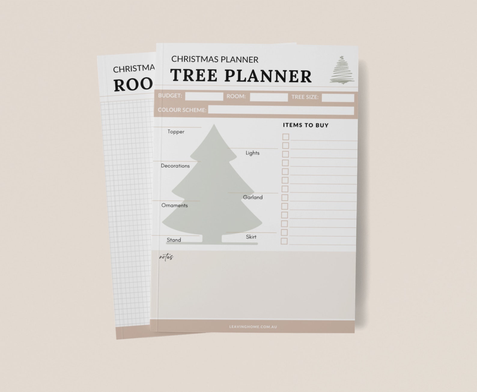 Christmas Tree Planner Festive Tree. Instant Download - Etsy