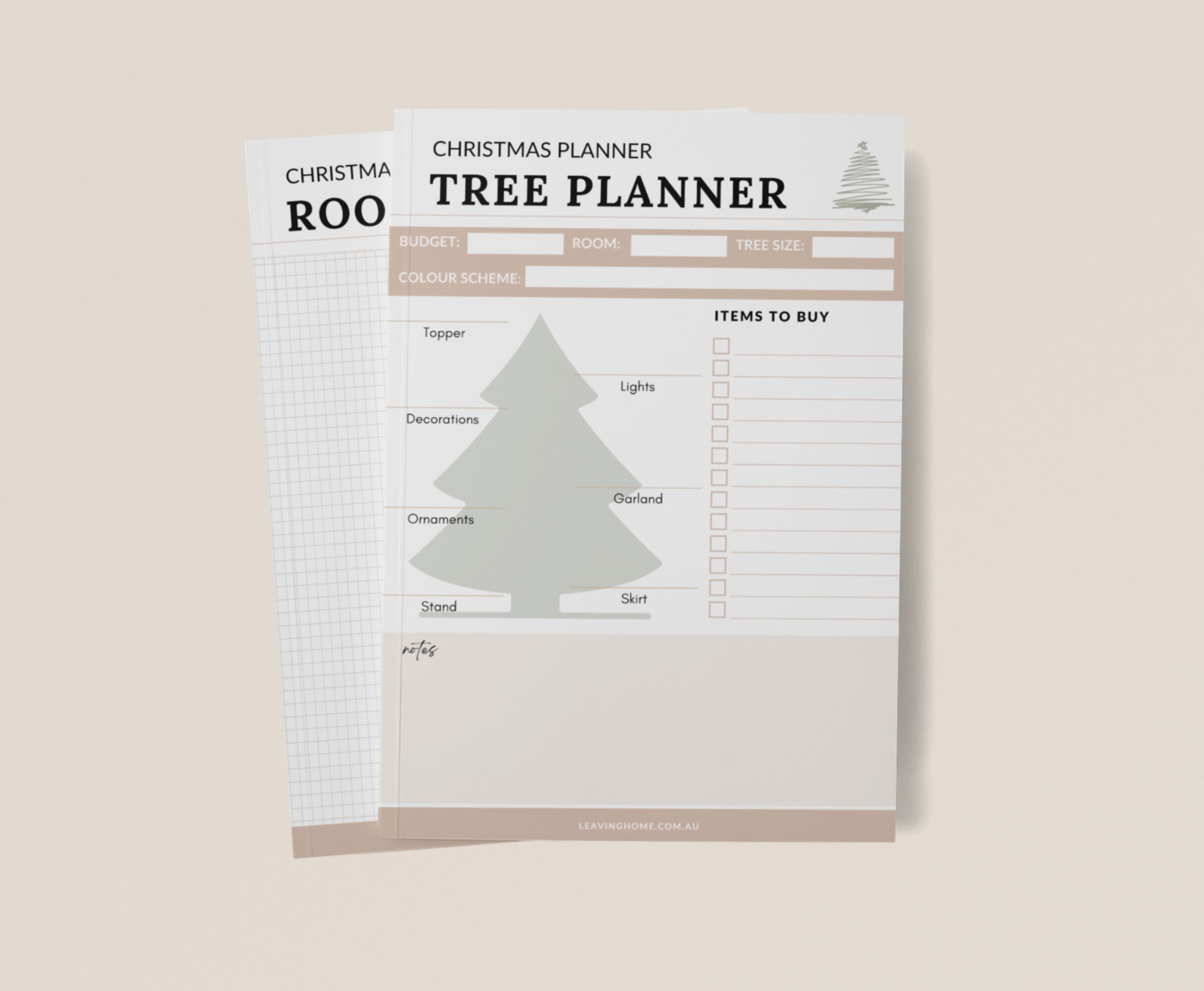 Christmas Tree Planner, Festive Tree. Instant Download - Etsy