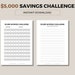 Fifty Dollar Savings Tracker. Save 5000 Dollars 50 Dollars at - Etsy