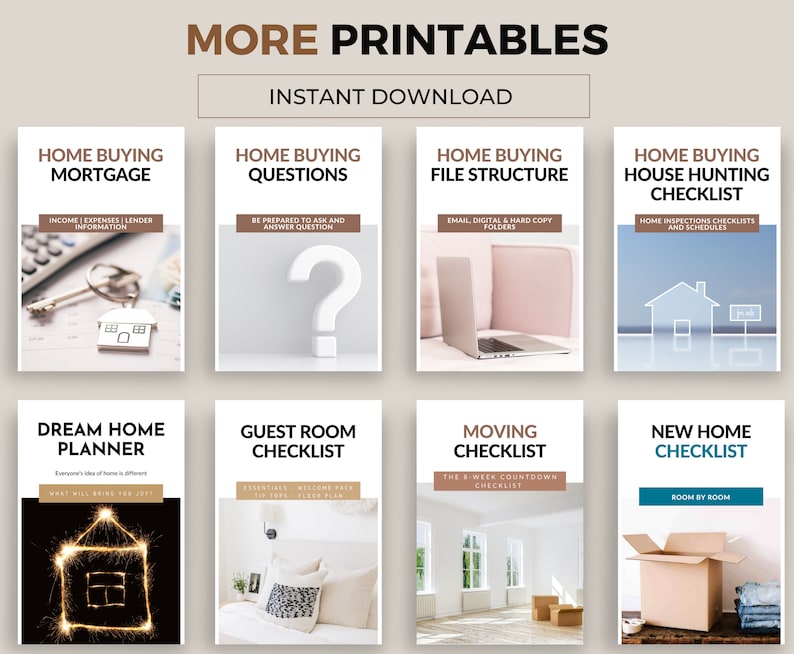 The Essentials Checklist Bundle. Basic Items for Your Bedroom, Bathroom ...