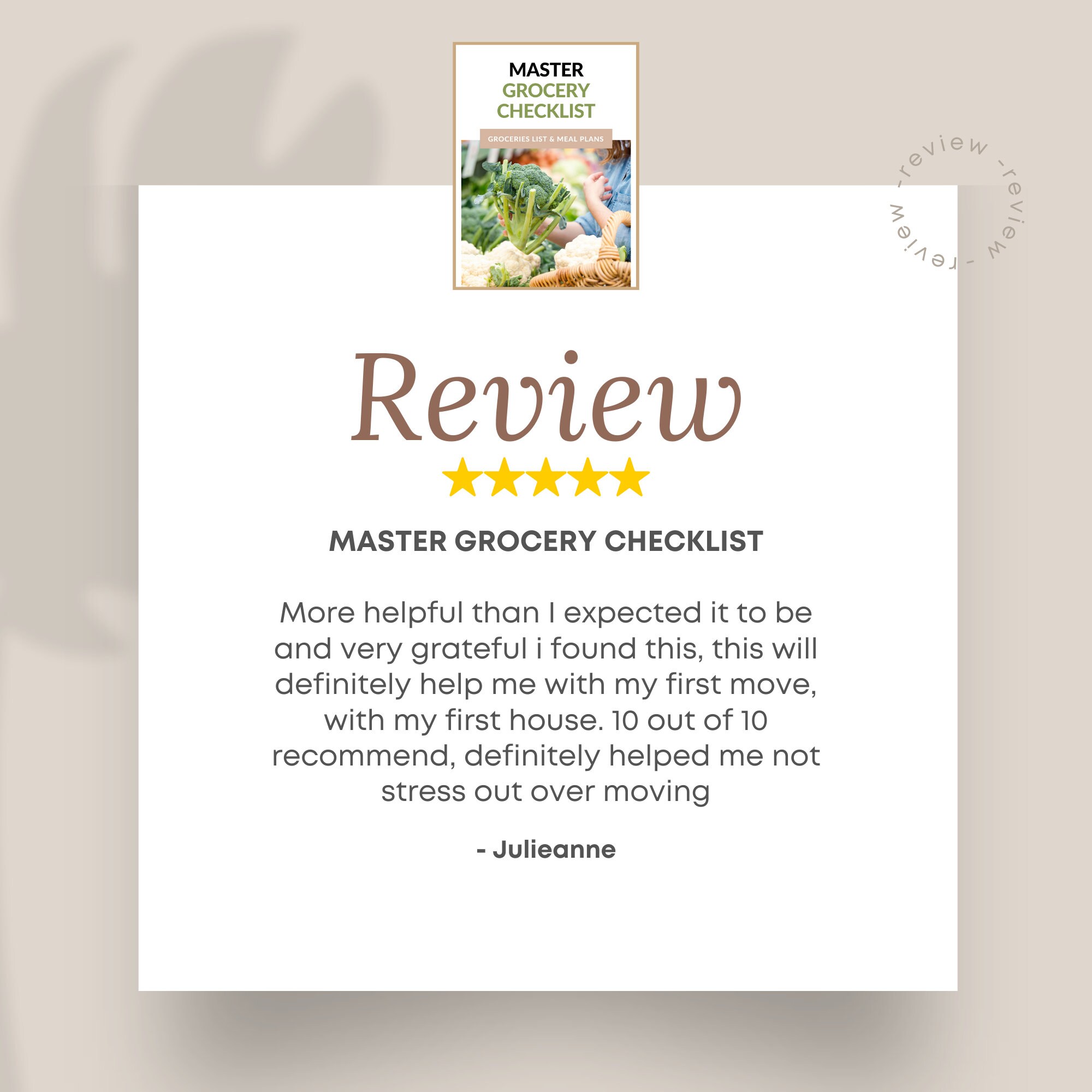 Master Grocery List. Includes Pantry, Fridge and Household Supplies ...