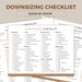 Downsizing Checklist. Relocating for Retirement, Moving House, New Home ...