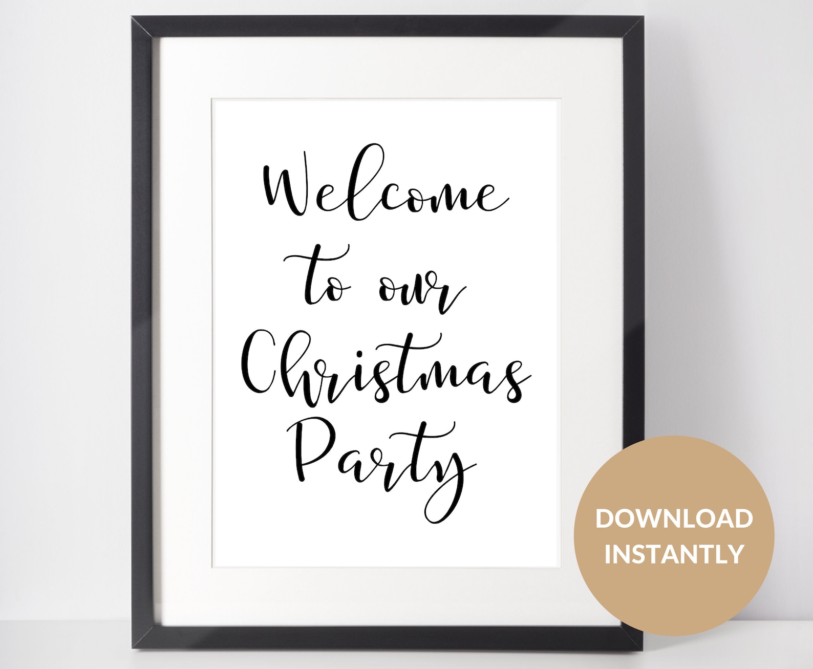 Welcome to Our Christmas Party Sign. Welcome Your Guests Visually to ...