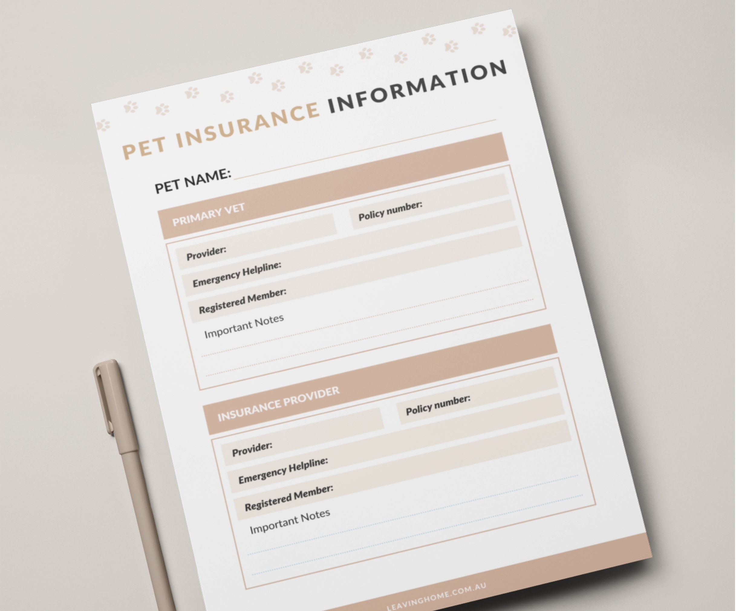 Pet Moving Checklist. Pet Profile, Moving With Pets Checklist. Download ...