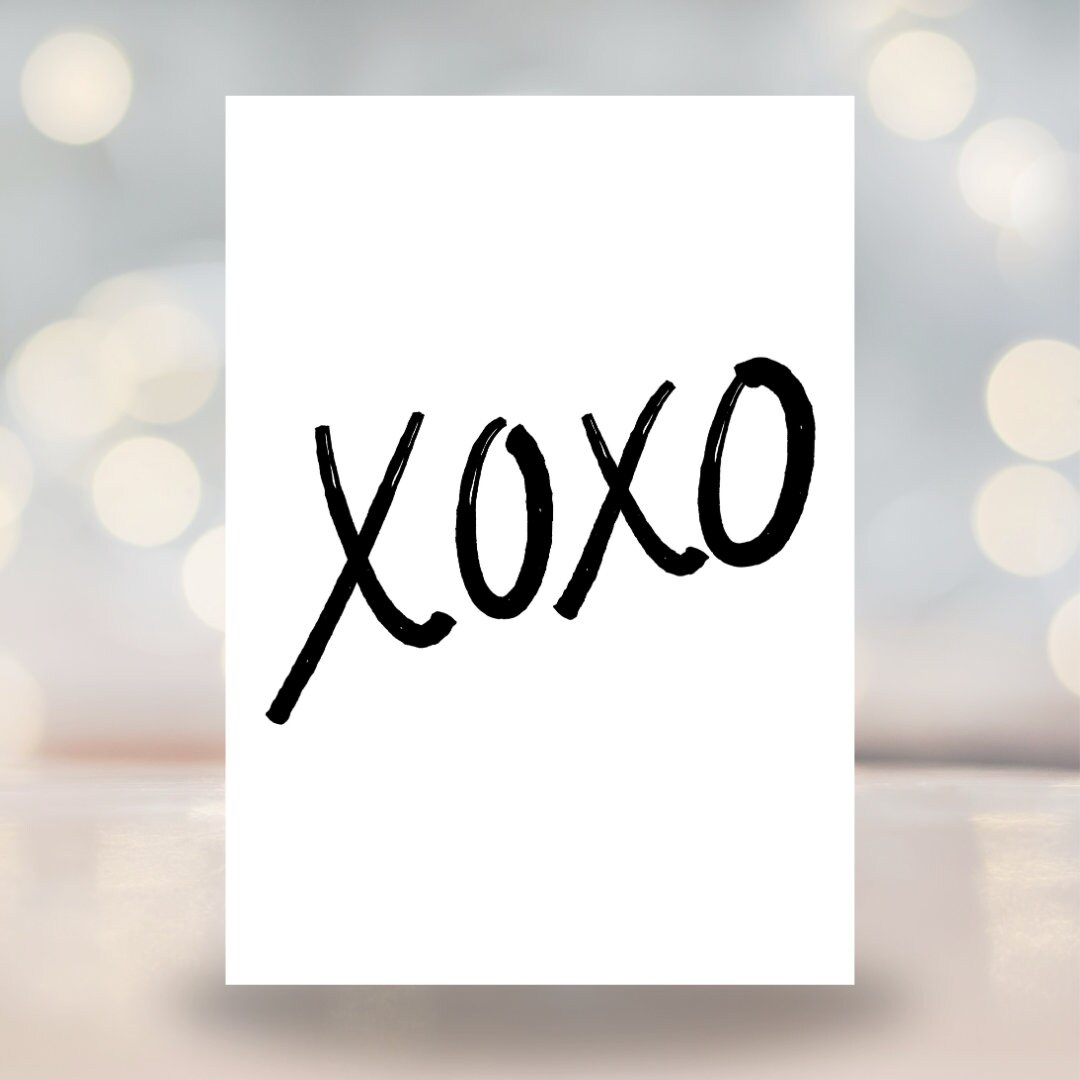 XOXO Sign, XOXO Print, Download, Print and Pop in a Frame. Valentines ...