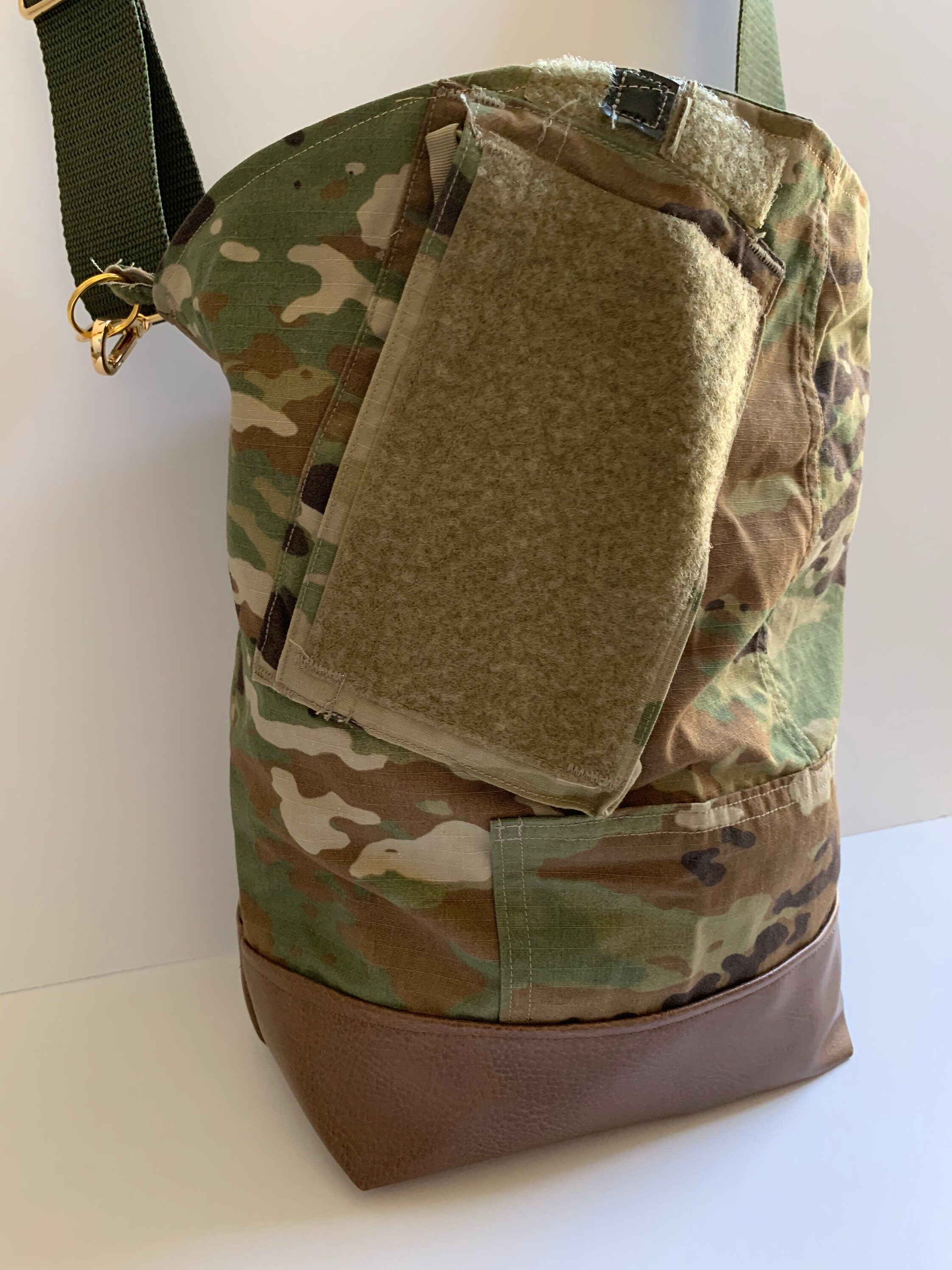 Military Repurposed Crossbody Bag With Original Pockets Lined Includes ...