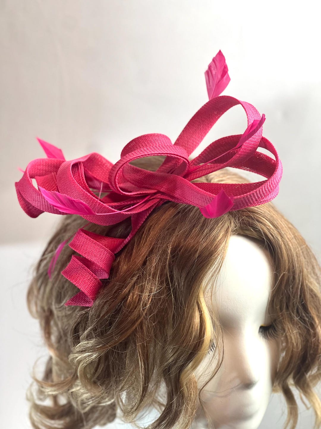 Pink Feather Fascinator: Kentucky Derby Tea Party Headpiece - Etsy