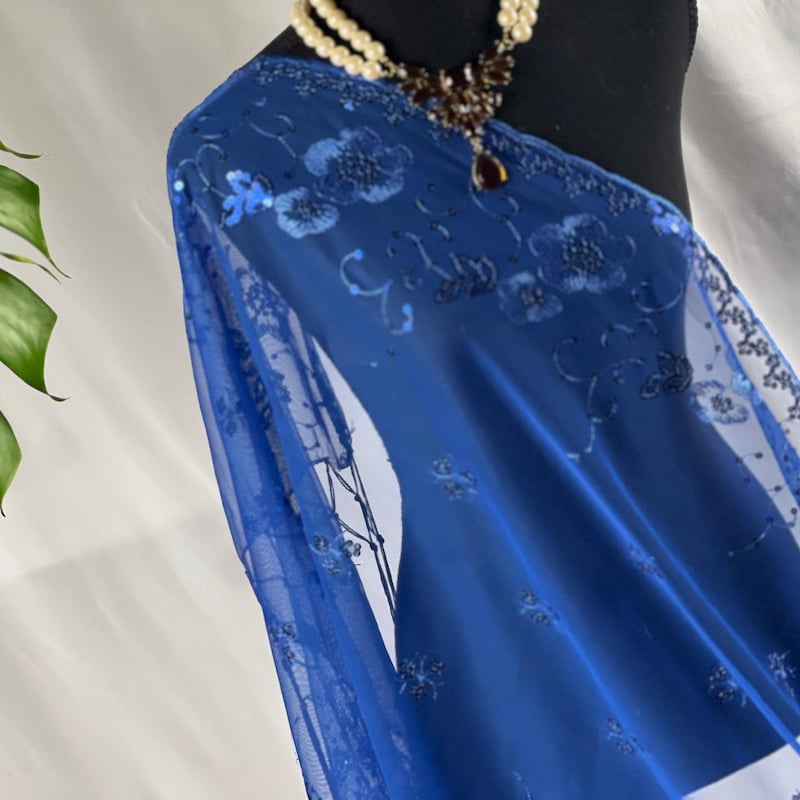 Cobalt Blue Scarf - Etsy