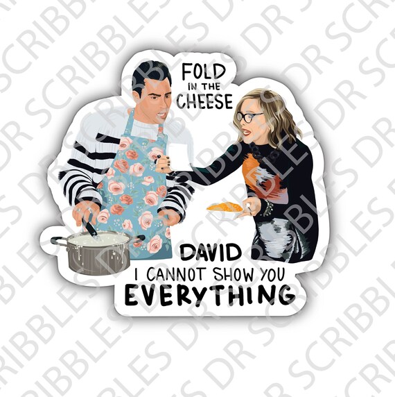 Magnet Sticker Keychain Fold in the Cheese Sticker Fridge - Etsy
