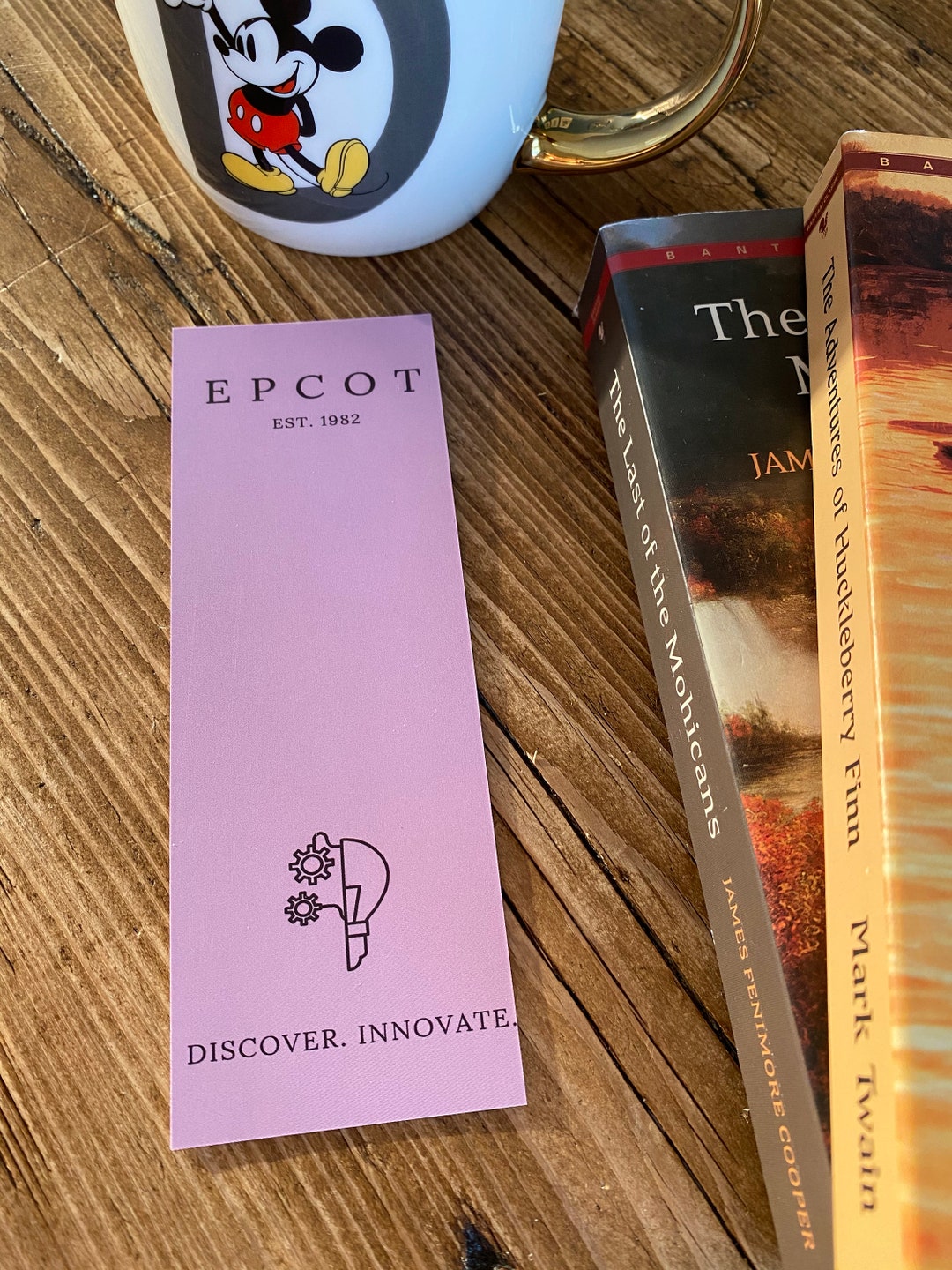 Epcot Theme Bookmark Walt, Disney World Parks Disney Inspired Bookmarks ...