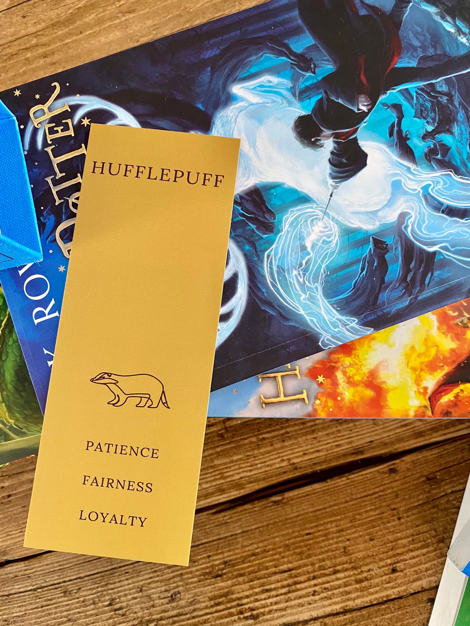 Hufflepuff Bookmark Harry Potter Bookmarks Hogwarts House | Etsy