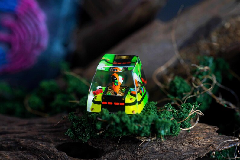 Handmade Gameboy Astronault Keycap, Custom Gaming Keyboard, Mechanical ...