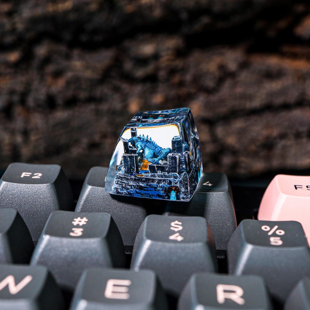 Limited Sale! Godzilla Artisan Keycap, King Monster Keycap for Custom ...