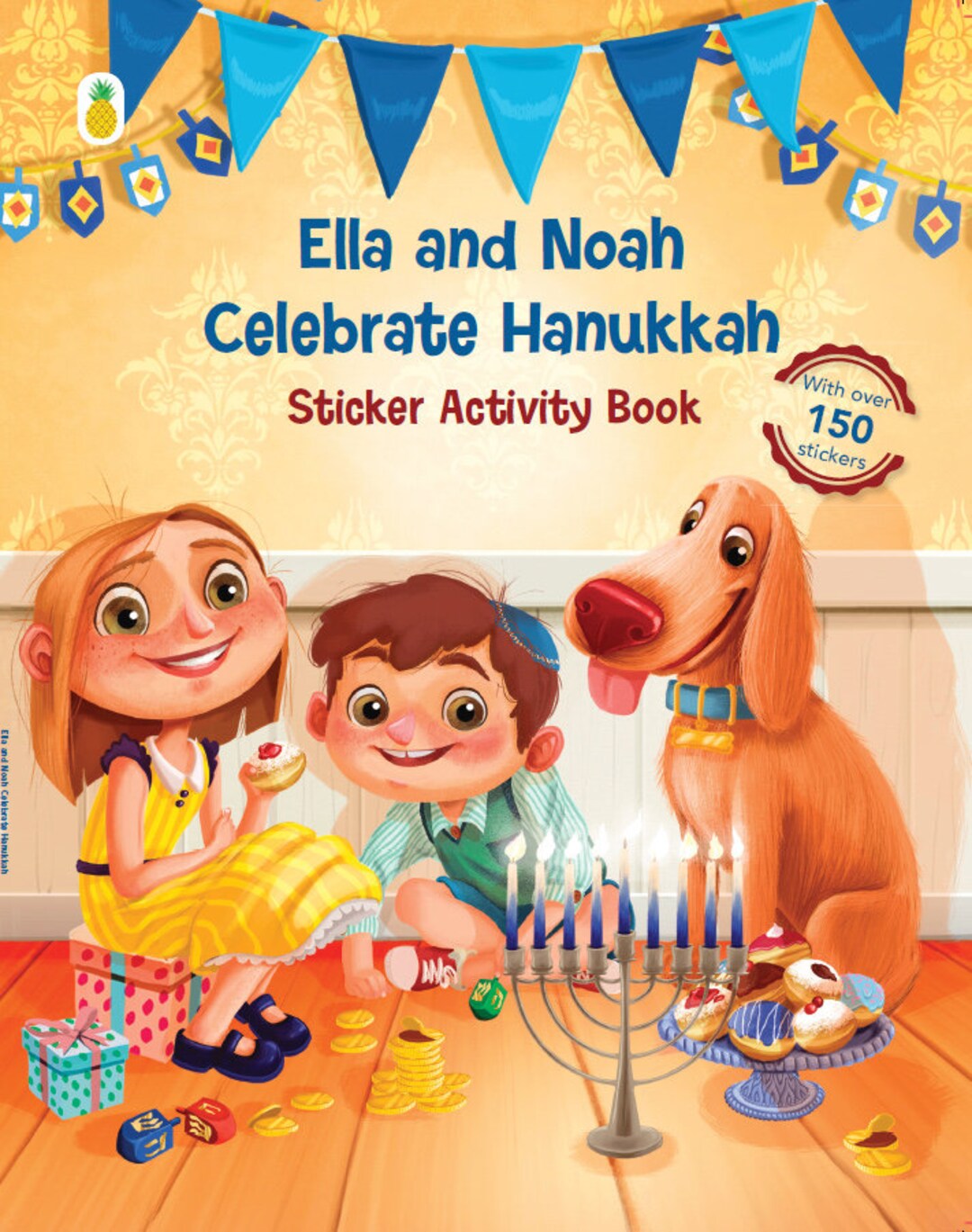 Hanukkah Sticker Activity Book: Ella and Noah Celebrate Hanukkah - Etsy