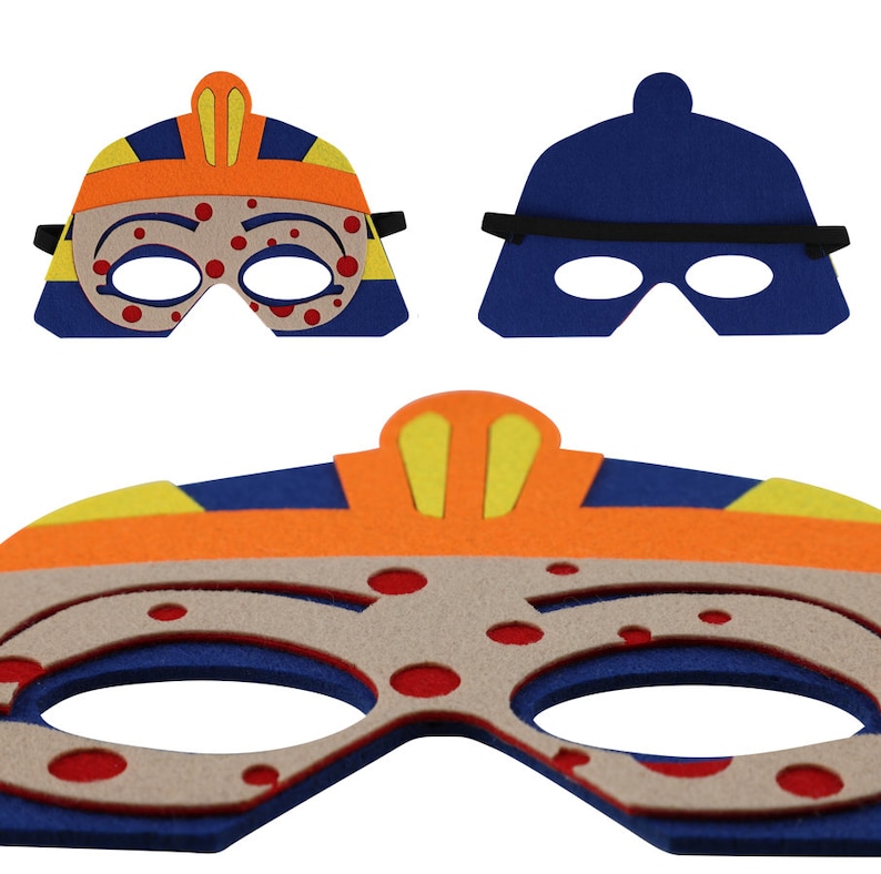 Passover 10 Felt Plague Masks in a Decorative Fabric Storage Pouch for ...