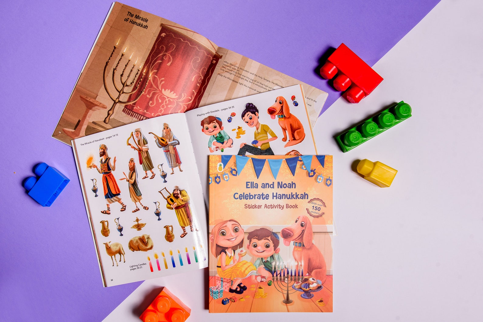Hanukkah Sticker Activity Book: Ella and Noah Celebrate Hanukkah - Etsy