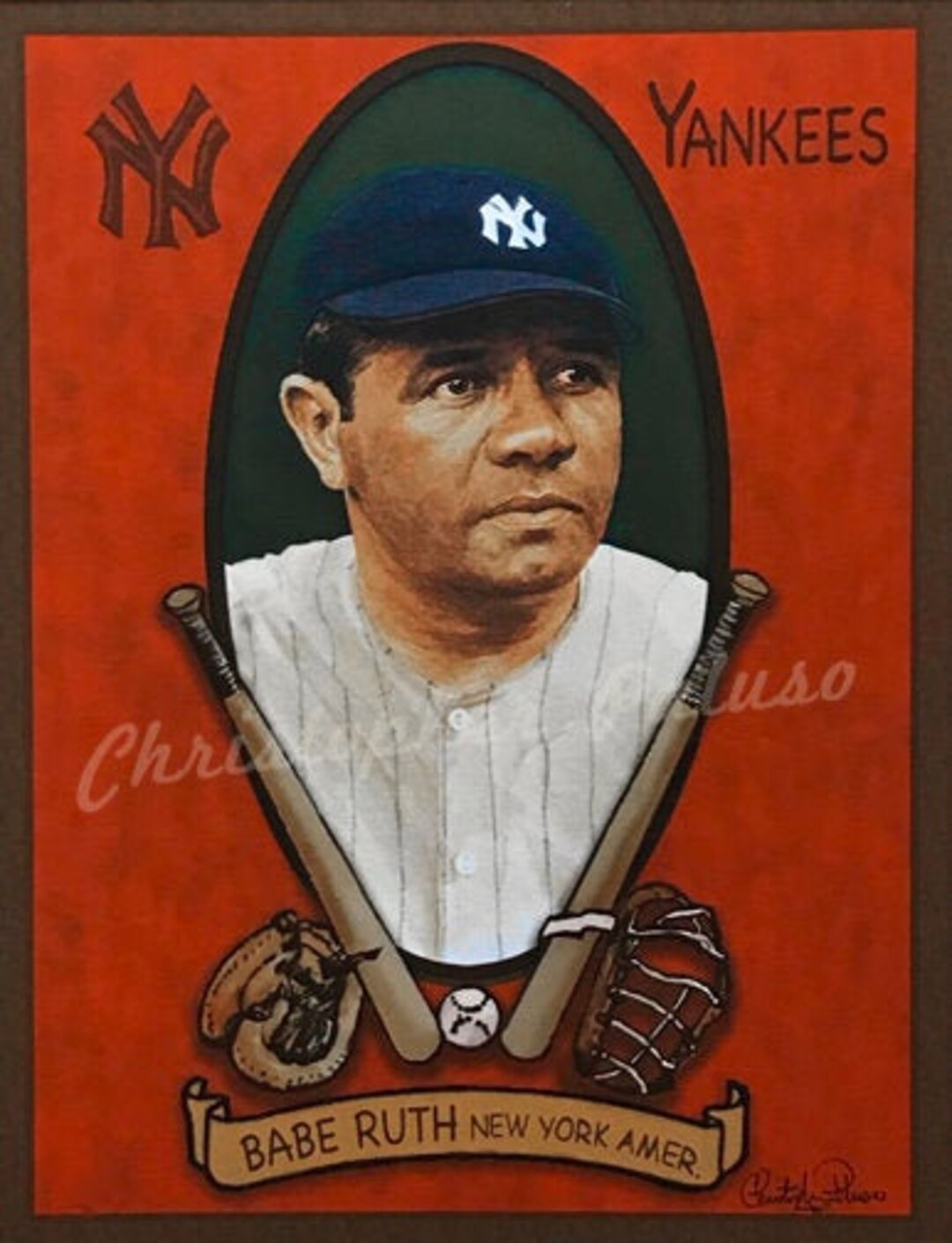 Babe Ruth Vintage Sports Art Print - Etsy