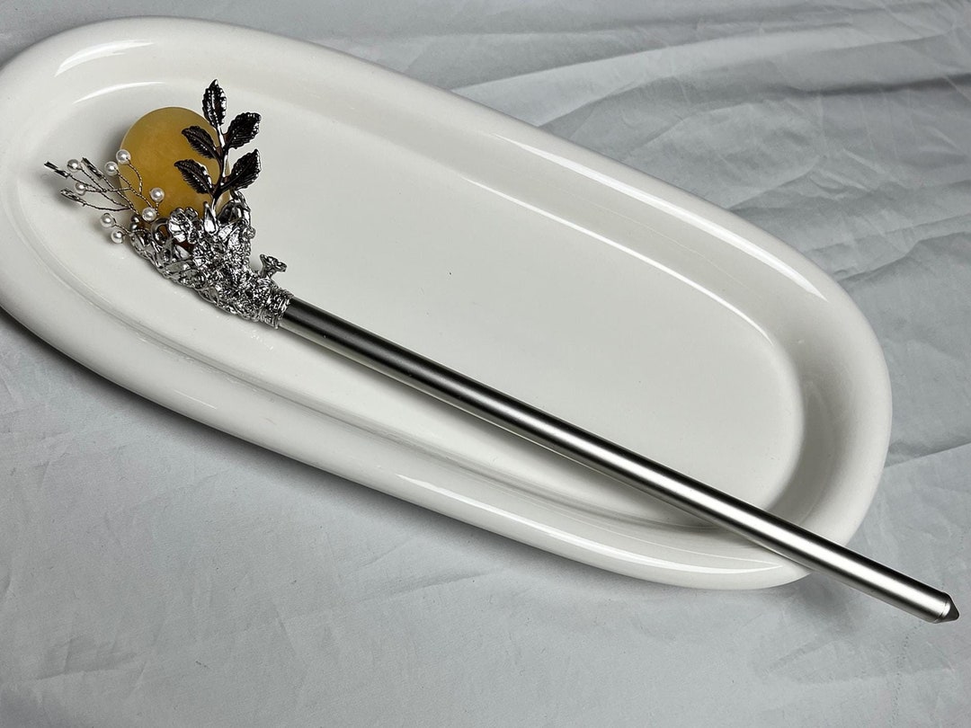 Little Star Handcrafted Korean Binyeo Traditional Hairpin With Citrine ...