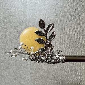 Little Star Handcrafted Korean Binyeo Traditional Hairpin With Citrine ...