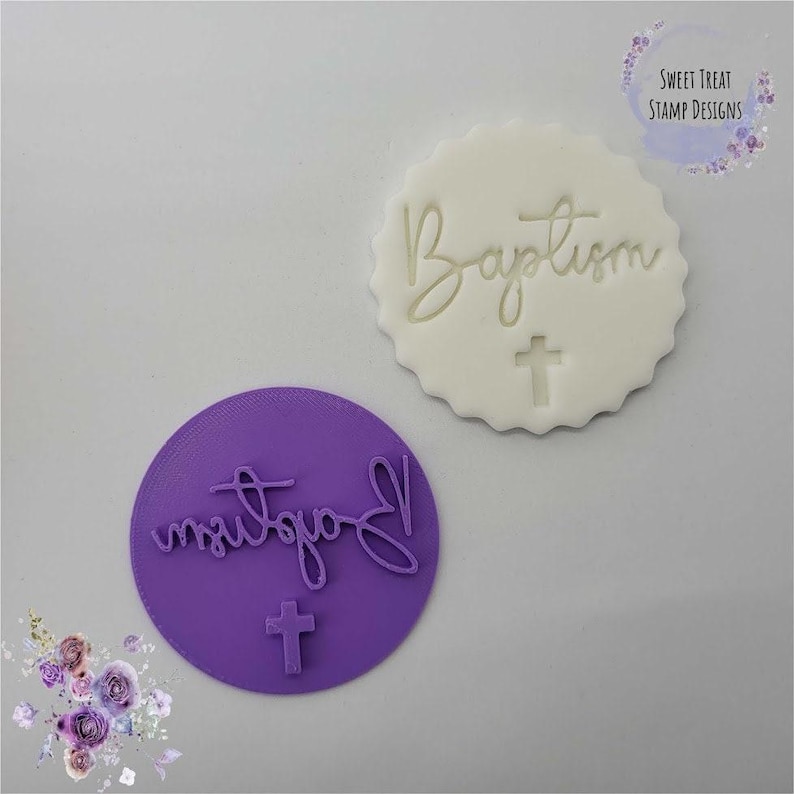 Baptism Fondant Stamp Embosser - Etsy