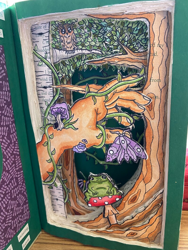 Linger - Altered Book Art - Etsy