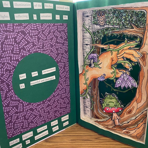 Altered Book Art Etsy