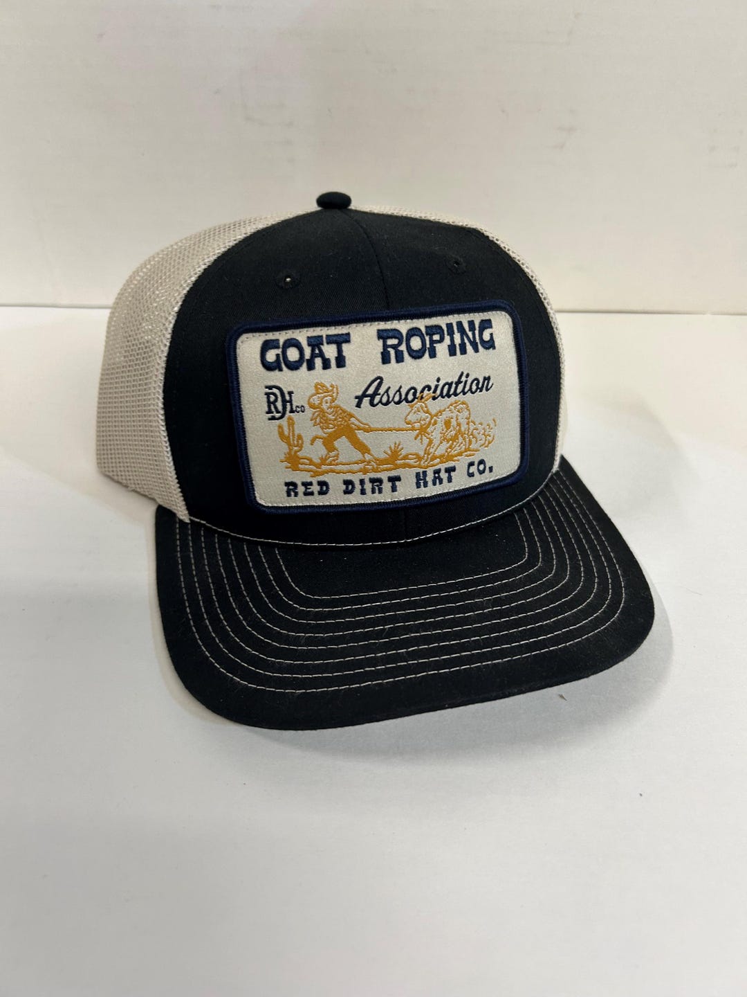 Goat Roping Six Panel Curved Cap Red Dirt Hat Company - Etsy