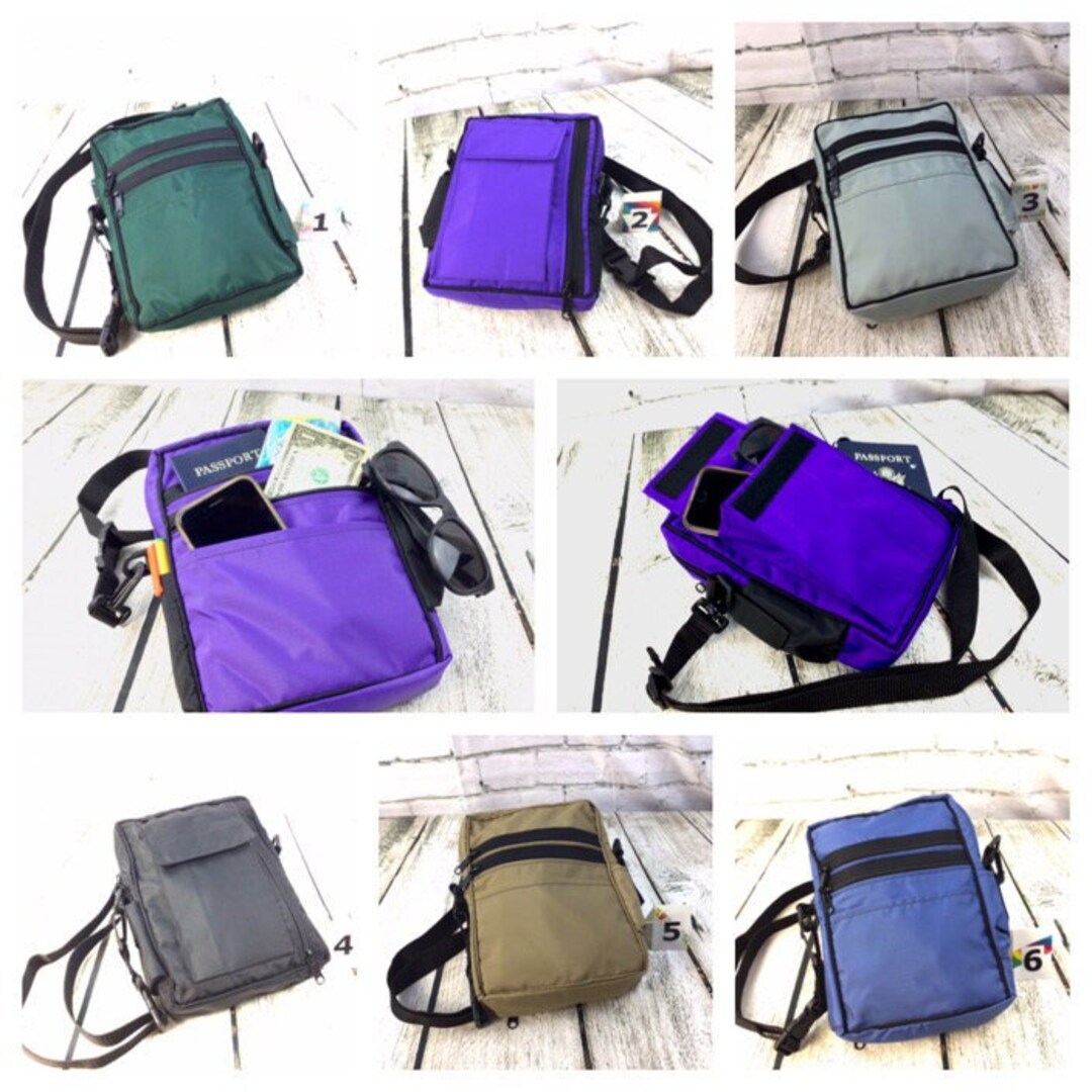 Small Travel Purse Cross Body Shoulder Hip Bag Unisex Travel Hands Free ...