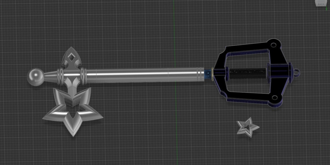 Starlight Keyblade 3D Printed Prop - Kingdom Hearts Cosplay - Etsy