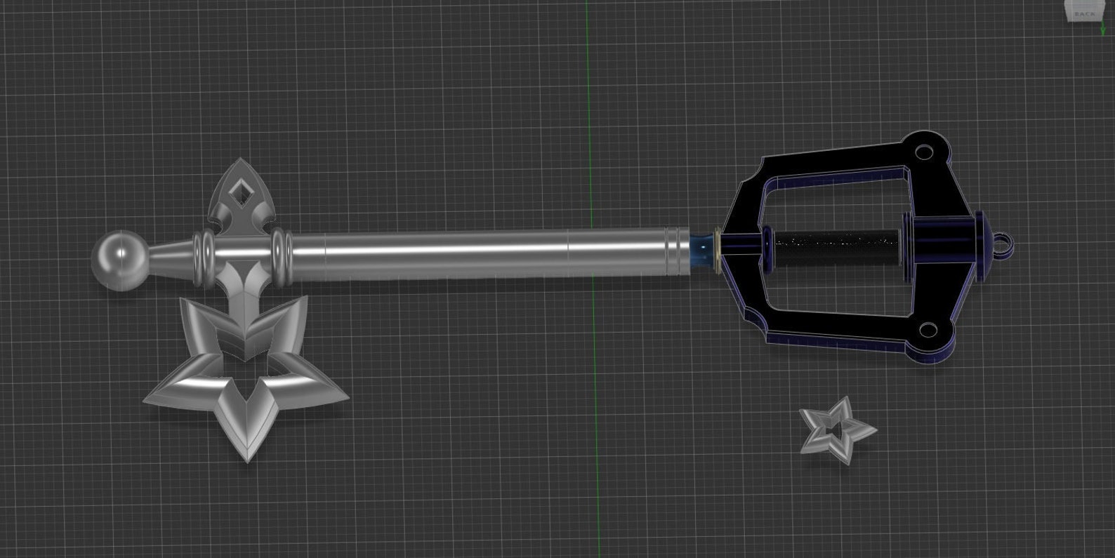 Starlight Keyblade 3D Printed Prop - Kingdom Hearts Cosplay - Etsy