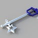Starlight Keyblade 3D Printed Prop - Kingdom Hearts Cosplay - Etsy