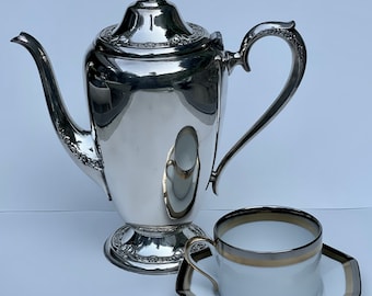 ARCADIA 1847 Rogers Bros. EPNS Tea/coffee Pot Creamer and Sugar Bowl - Etsy