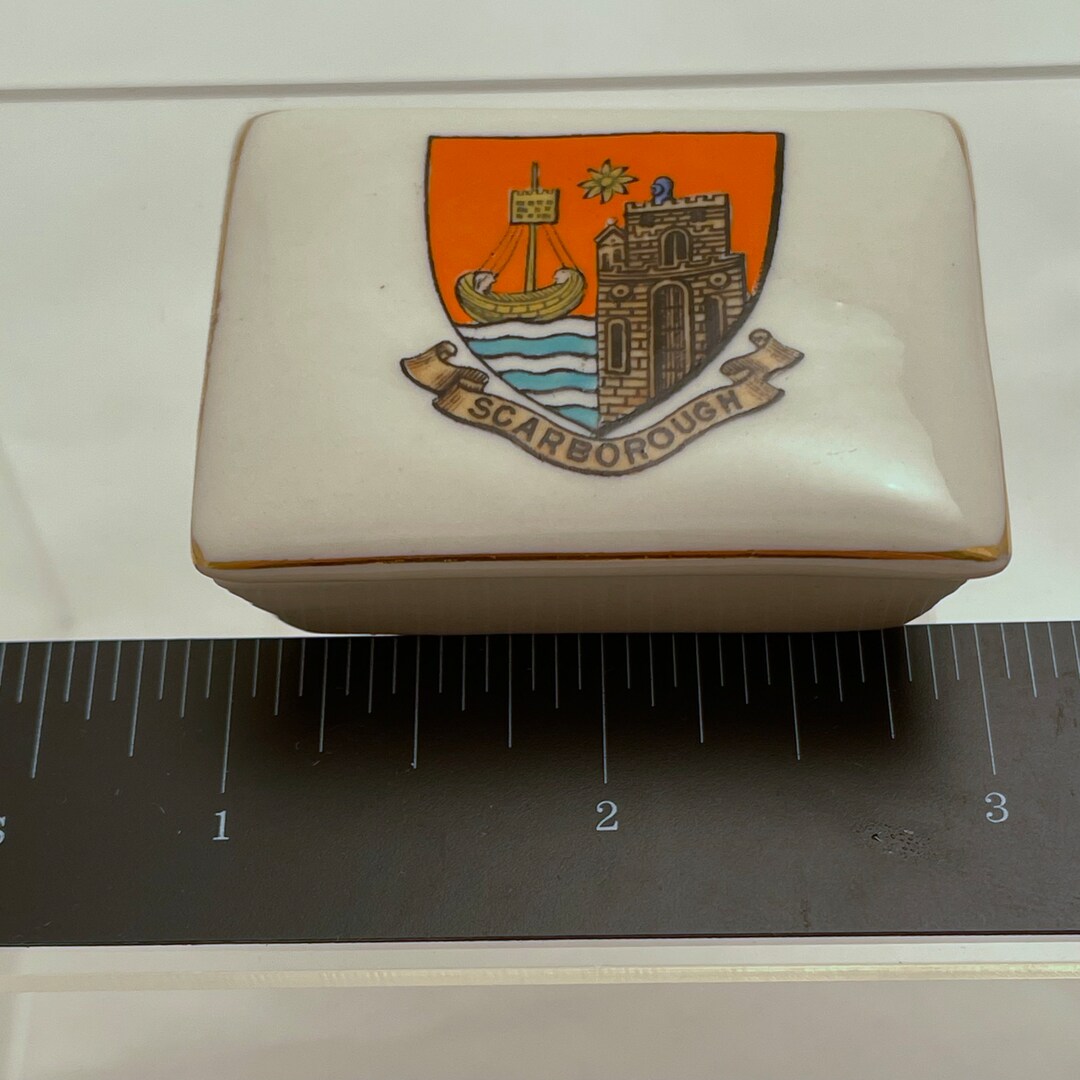 Porcelain Box by W.H. Goss - Scarborough - Etsy