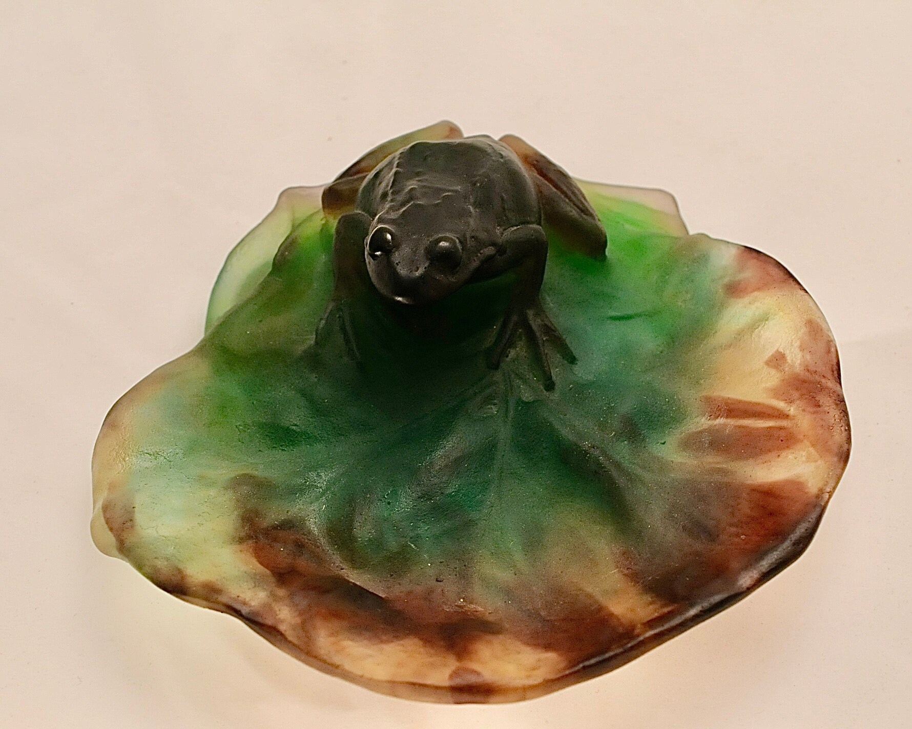 Daum Frog on Lilypad Art Glass, Art Nouveau - Etsy