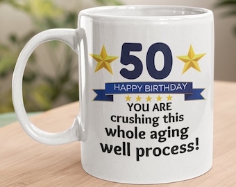Personalised 50th Mug 50th Mug Fifty Mug Gift Mug - Etsy UK