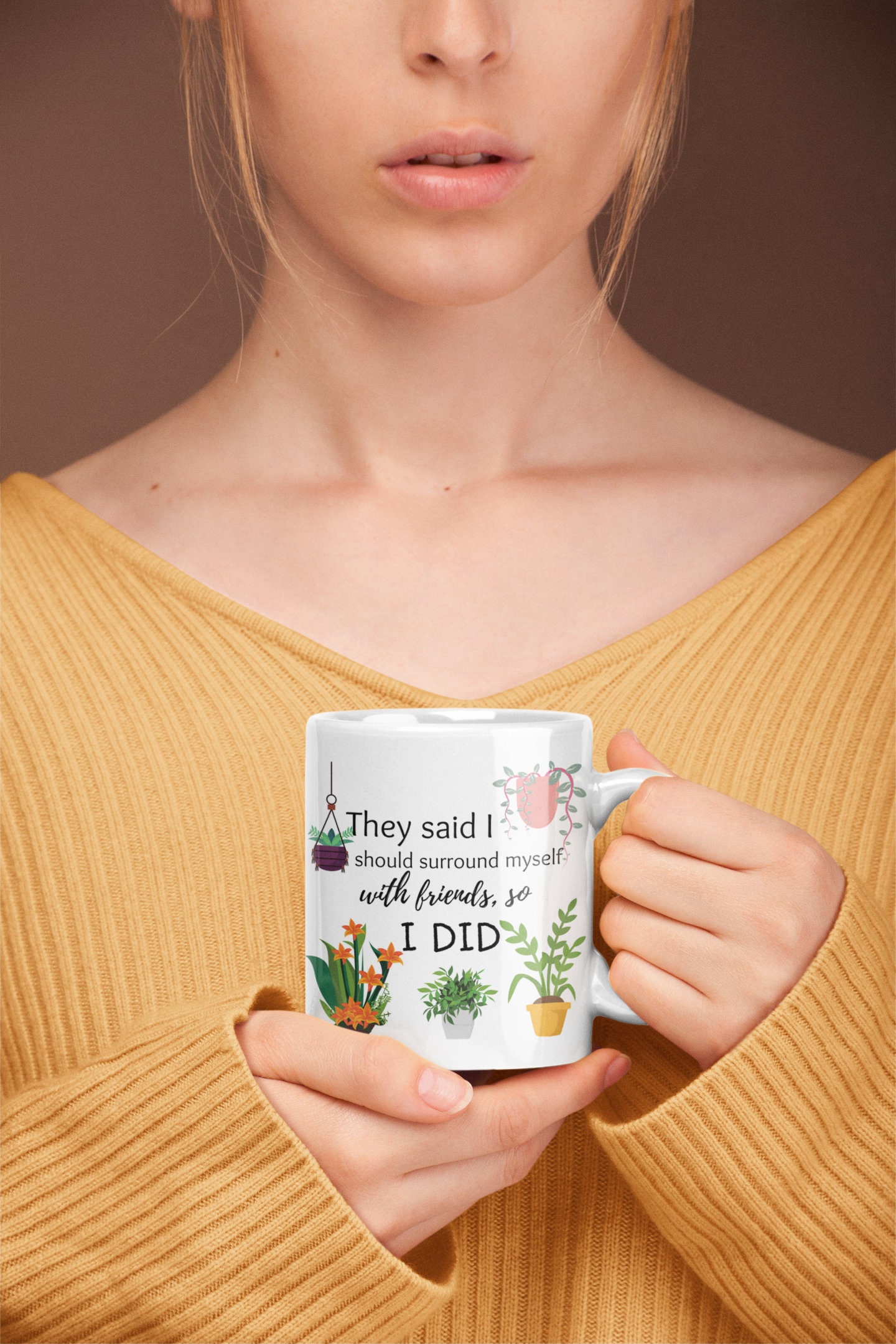 Cute Plant Coffee Mug, Plant Dad Mug, Plant Mom Ceramic Mug, Nature ...